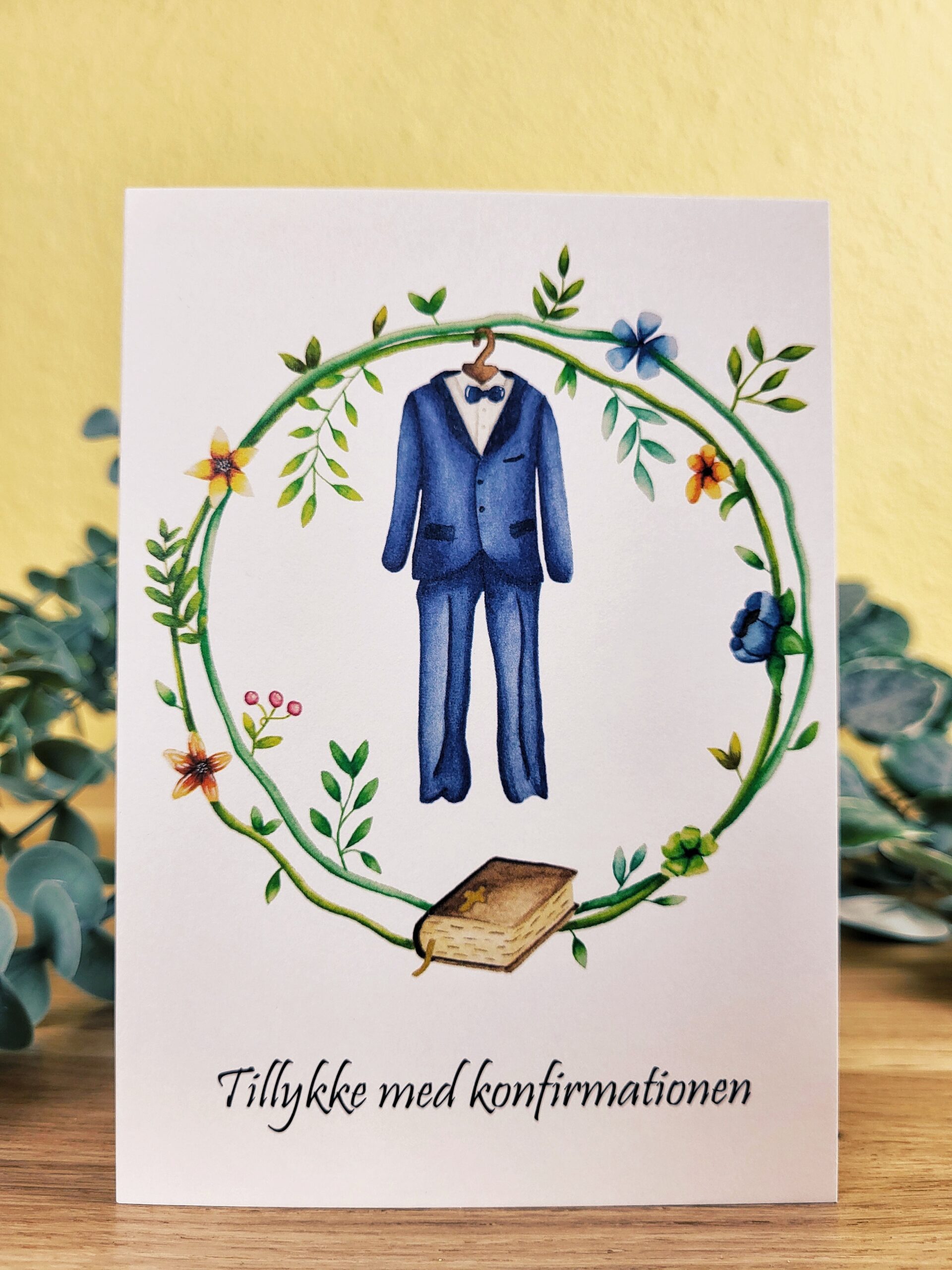 Konfirmationskort dreng